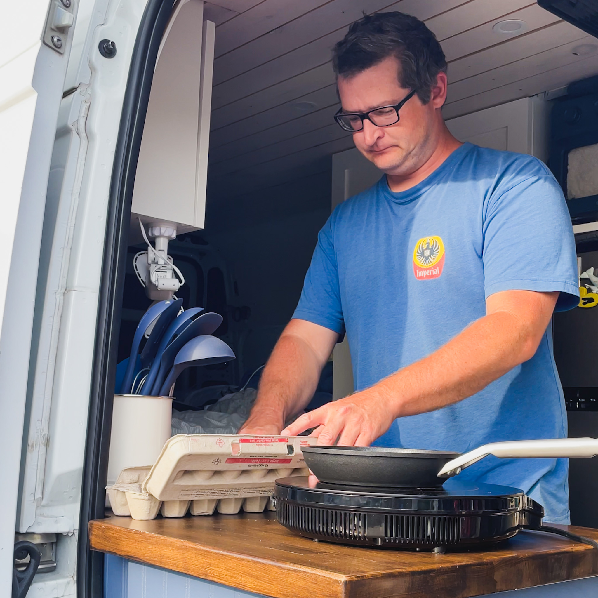 Our Gourmet Van Kitchen Set-Up - Abroad Reach Travel